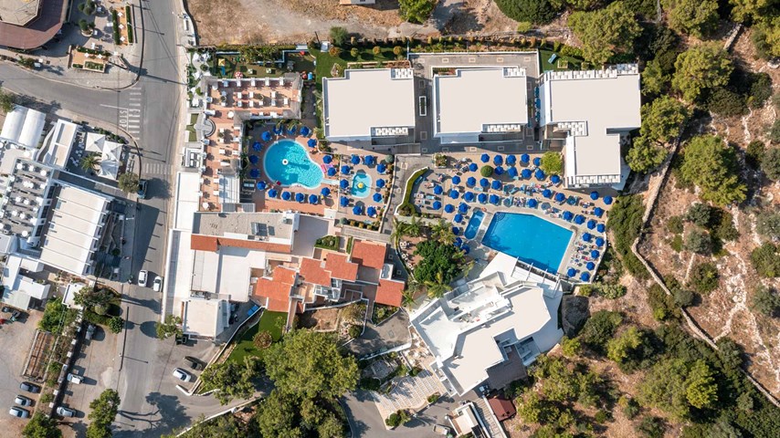 Pefkos Beach Hotel, Studios And Apartments, Pefkos, Rhodes, Greece ...